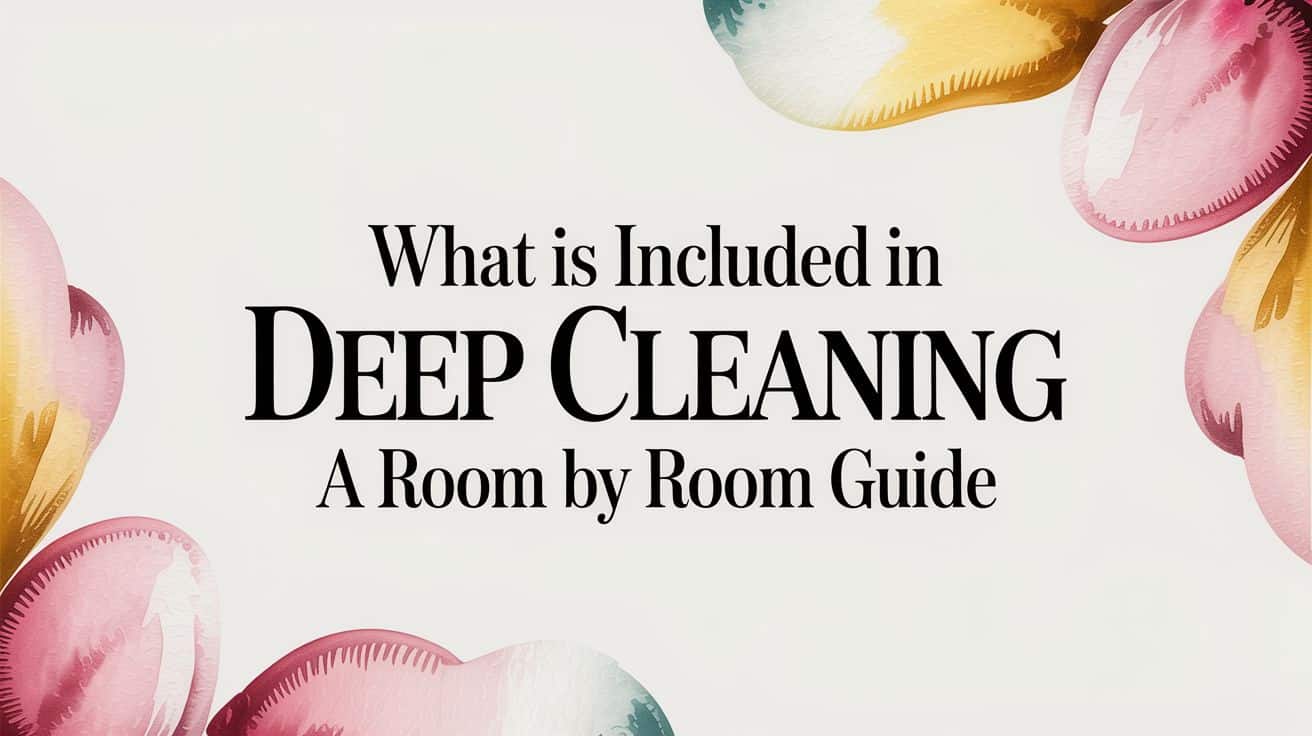 What Is Included in Deep Cleaning A Room by Room Guide | HD Cleaning ...