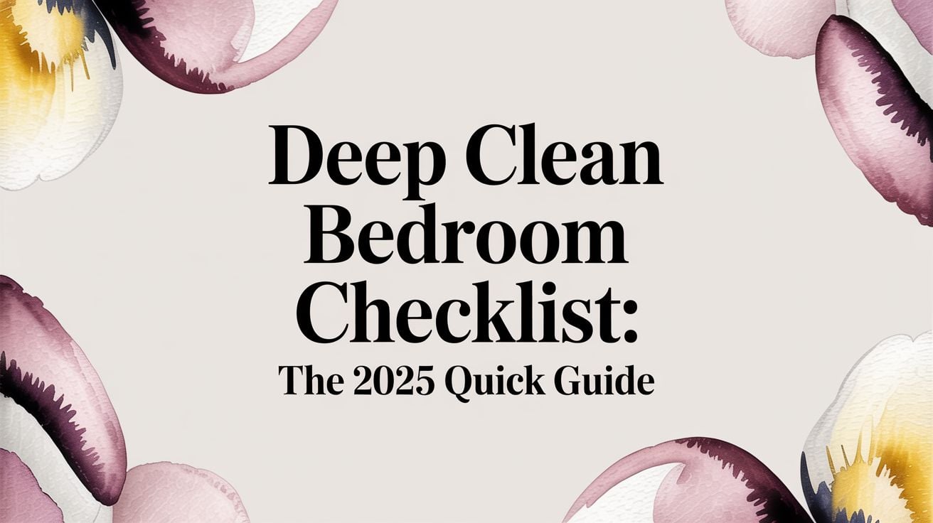 deep clean bedroom checklist: The 2025 Quick Guide | HD Cleaning Services