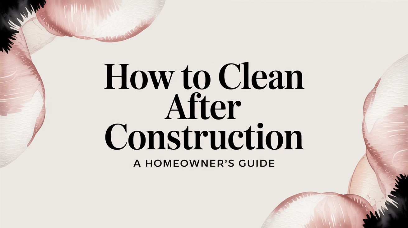 How to Clean After Construction A Homeowner’s Guide | HD Cleaning Services