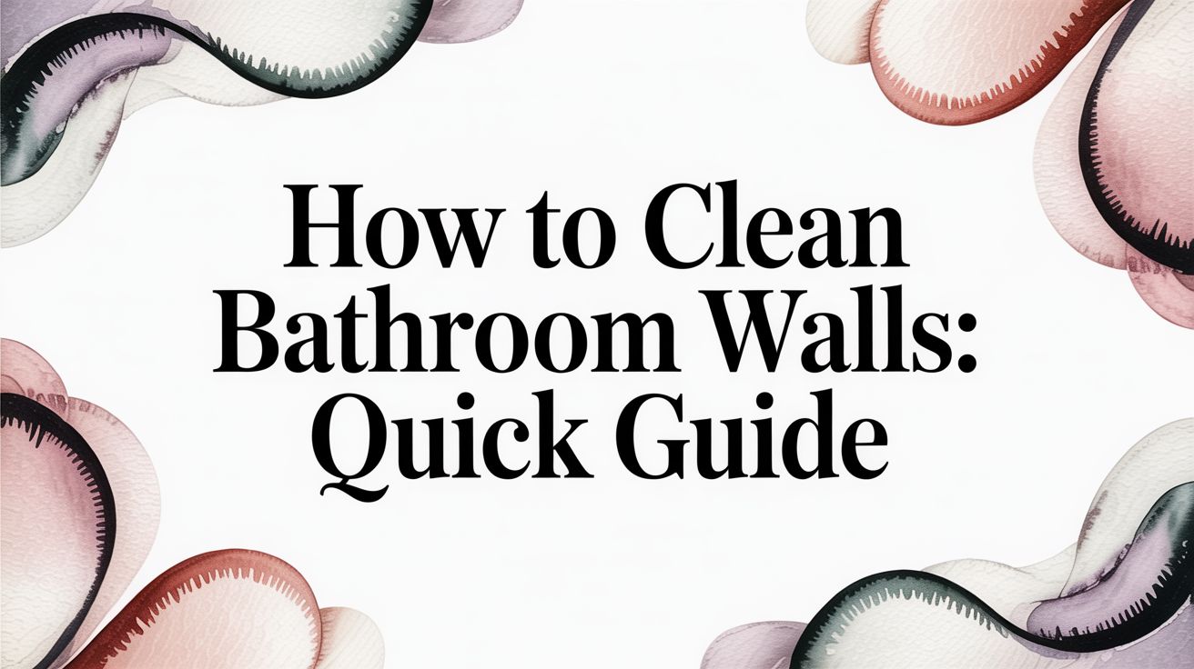 how to clean bathroom walls: quick guide | HD Cleaning Services