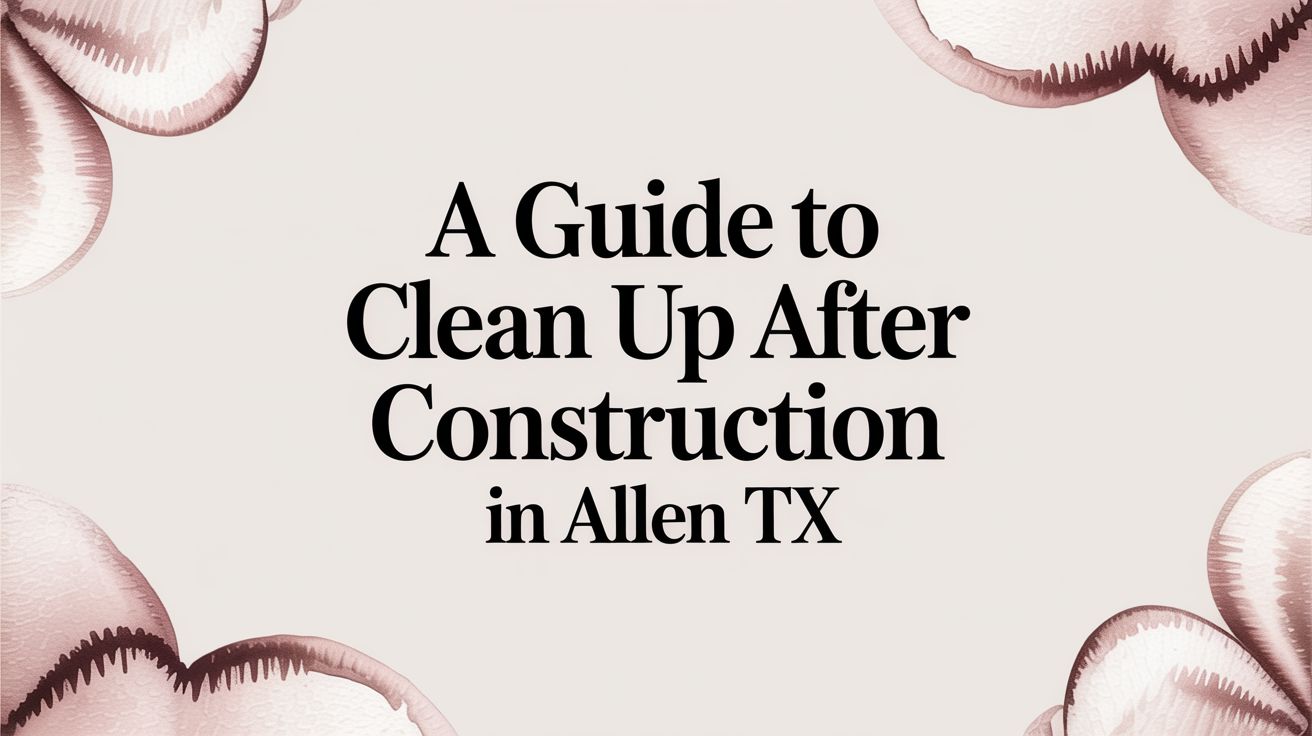 A Guide to Clean Up After Construction in Allen TX | HD Cleaning Services