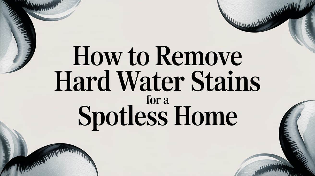How to Remove Hard Water Stains for a Spotless Home | HD Cleaning Services